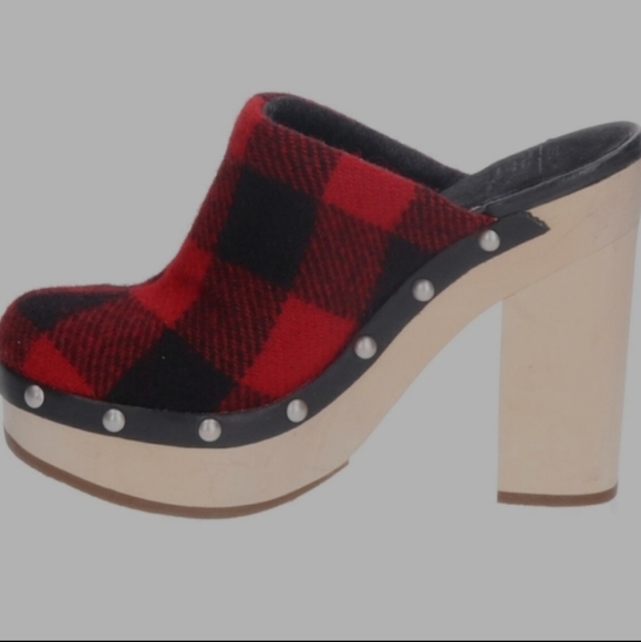 Woolrich | Shoes | Woolrich Wool The Librarian Flannel Platform Clogs 7 ...